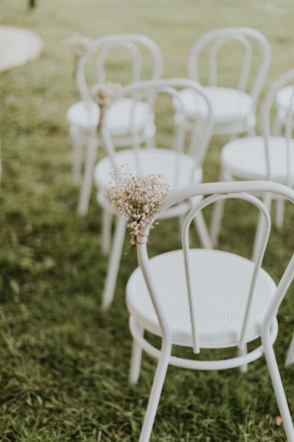 White Stacking Chair - GC PARTY HIRE